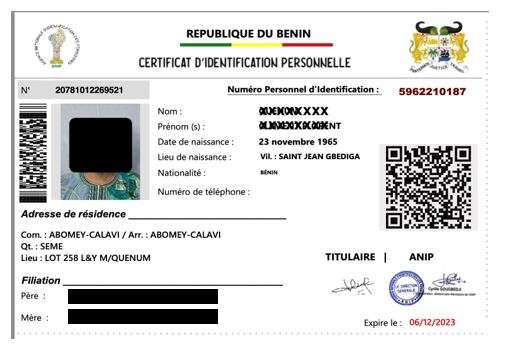 Accueil - Agence Nationale d'Identification des Personnes